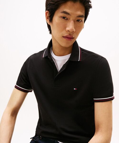 TOMMY HILFIGER ポロシャツ ティッピングスリムフィットポロシャツ メンズ : ZOZOTOWN Yahoo!店 - 通販 - Yahoo!ショッピング