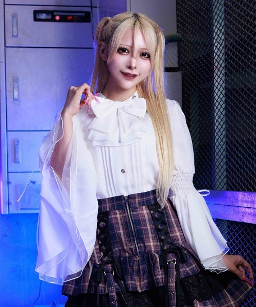 NIBBLE POISON（ニブルポイズン） ブラウス シャツ 2WAYリボン付フレア袖ブラウス レディース : ZOZOTOWN Yahoo!店 - 通販 - Yahoo!ショッピング