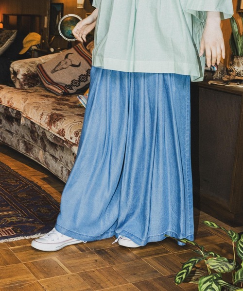 Yahoo!オークション - 「niko and...」 パンツ MEDIUM ブルー レディー...