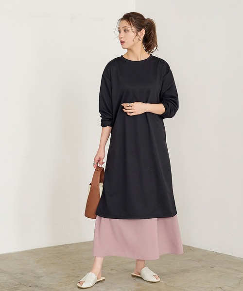 KOBE LETTUCE（神戸レタス） ワンピース 「 2点セット 」 ドッキングワンピース見えチュニック＆スカート「E3010」 : ZOZOTOWN Yahoo!店 - 通販 ...