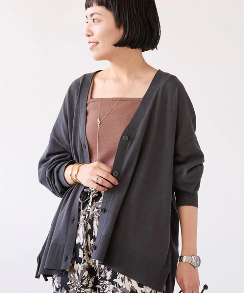 AMERICAN HOLIC 「AMERICAN HOLIC」 ニットカーディガン L チャコールグレー レディース : ZOZOTOWN Yahoo!店 - 通販 - Yahoo!ショッピング
