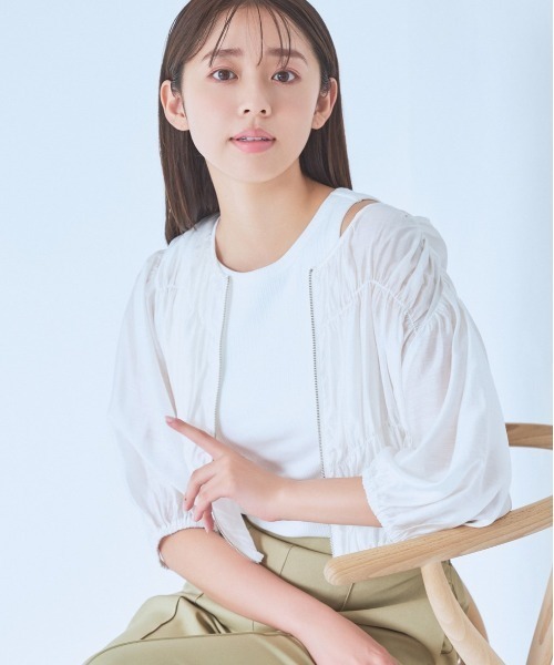 mysty woman ブルゾン アウター シャーリングドロストブルゾン 128552 レディース : ZOZOTOWN Yahoo!店 ...