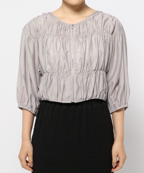 mysty woman ブルゾン アウター シャーリングドロストブルゾン 128552 レディース : ZOZOTOWN Yahoo!店 ...