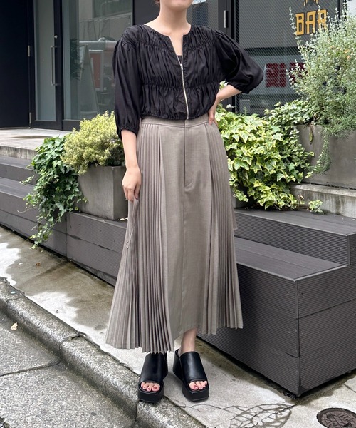 mysty woman ブルゾン アウター シャーリングドロストブルゾン 128552 レディース : ZOZOTOWN Yahoo!店 ...