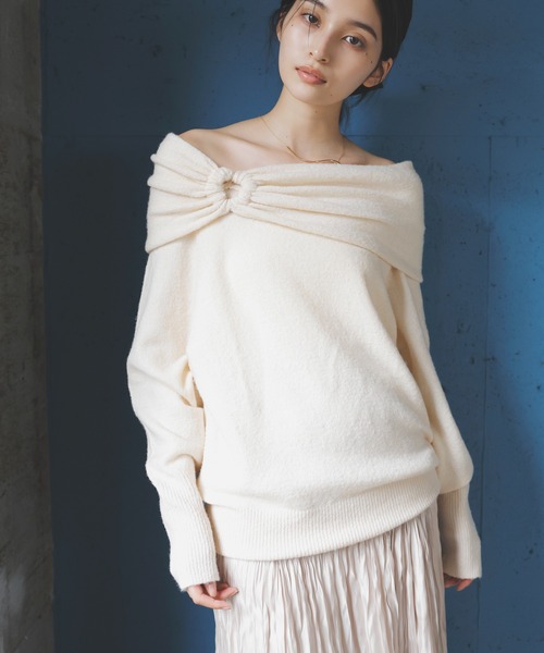VIS（ビス） ニット セーター 「2WAY」ミックスヤーンオフショルダーニット レディース : ZOZOTOWN Yahoo!店 - 通販 - Yahoo!ショッピング