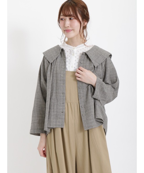 Samansa Mos2 「Samansa Mos2」 「ethical crafts by samansa mos2」長袖ブラウス フリ- ブラック レディース : ZOZOTOWN ...