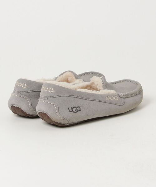Yahoo!オークション - 「UGG」 モカシンシューズ 24.0cm グレー レディ...