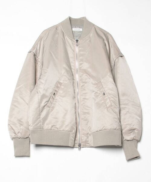 CALUX 「CALUX」 BOMBER ジップアップブルゾン「Deuxieme Classeコラボ」 FREE ベージュ レディース ...