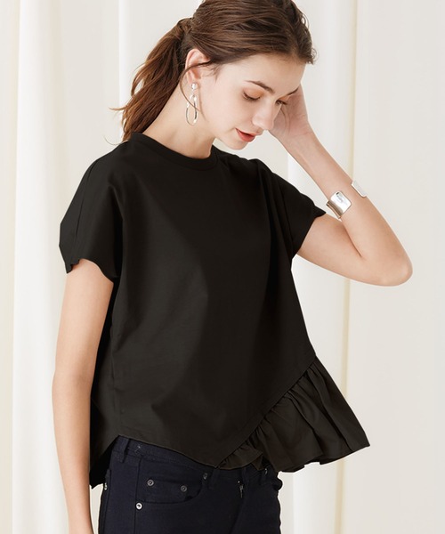 STUDIOUS 「STUDIOUS」 半袖カットソー FREE ブラック レディース : ZOZOTOWN Yahoo!店 - 通販 - Yahoo!ショッピング