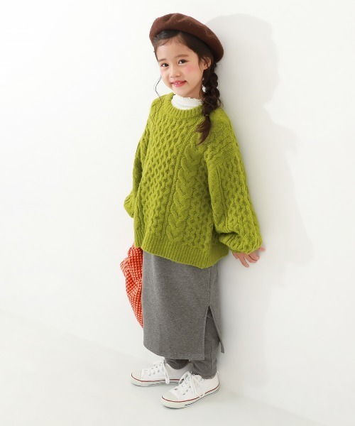 devirock スカート RICH WARM 裏シャギー 10分丈 無地 ロングスカッツ キッズ 子供服 女の子 : ZOZOTOWN Yahoo!店 - 通販 - Yahoo!ショッピング