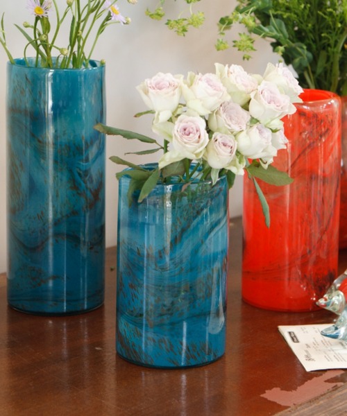DULTON 花瓶 GLASS VASE 200 FLUSSO/マーブル柄 フラワーベース S : ZOZOTOWN Yahoo!店 - 通販 - Yahoo!ショッピング