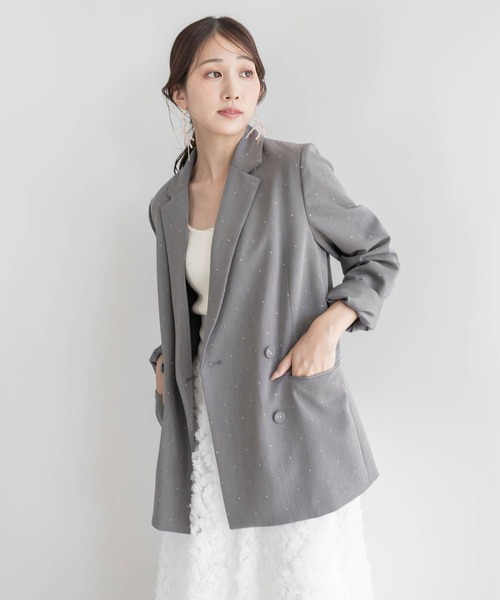 RANDA 「RANDA」 テーラードジャケット 1 グレー レディース : ZOZOTOWN Yahoo!店 - 通販 - Yahoo!ショッピング