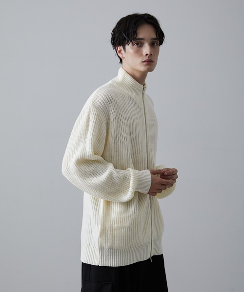 Yahoo!オークション - 「CLEL」 ニットカーディガン M モカ メンズ