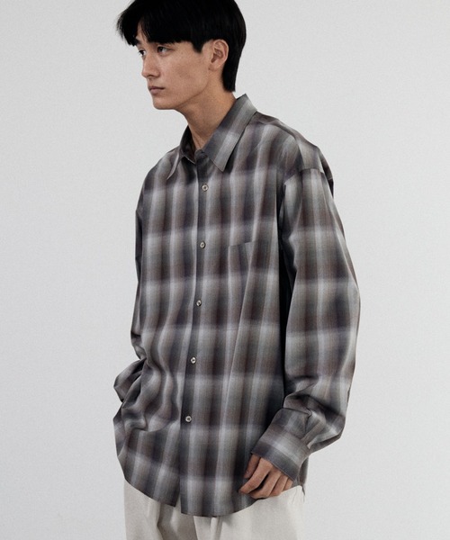 シャツ ブラウス OMBRE CHECK LOOSE SHIRT :66845070:ZOZOTOWN Yahoo!店 - 通販 ...