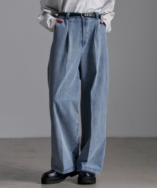 Loose 「Loose/ルース」 加工デニムパンツ L サックスブルー メンズ : ZOZOTOWN Yahoo!店 - 通販 - Yahoo!ショッピング