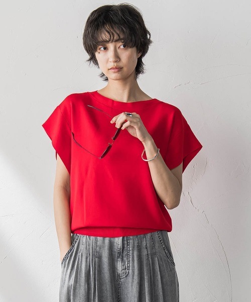 MAYSON GREY ニット セーター 「WEB限定」フレンチスリーブニットプルオーバー「手洗い可能」 レディース : ZOZOTOWN Yahoo!店 - 通販 - Yahoo!ショッピング