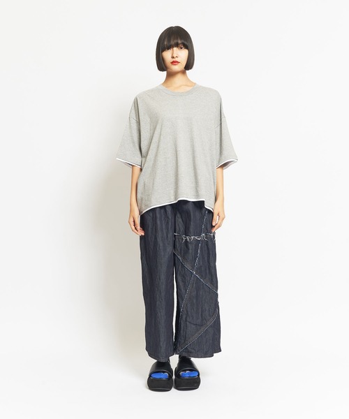 Yahoo!オークション - 「gomme」 半袖Tシャツ MEDIUM トップグレー レ...