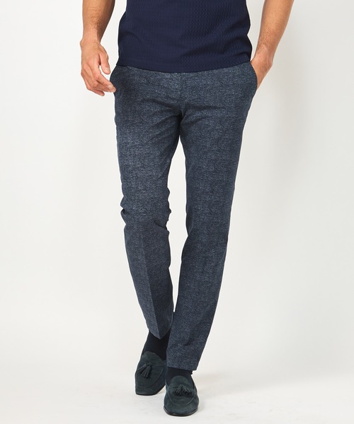 パンツ スラックス 【ACTIVE TAILOR】COOL DOTSメランジプリントスラックス＜セットアップ対応＞ :71764073 ...