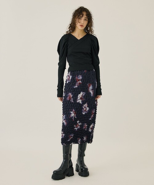 Ameri スカート 「AMERI/アメリ」NEON FLOWER I LINE SKIRT レディース : ZOZOTOWN Yahoo!店 - 通販 - Yahoo!ショッピング