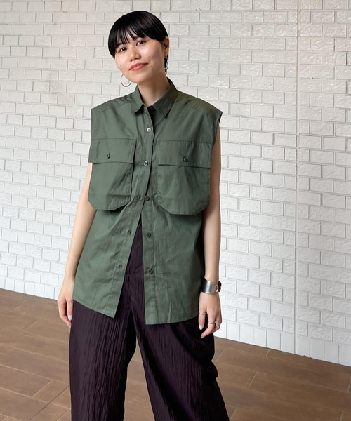 Yahoo!オークション - 「KBF」 ノースリーブシャツ ONE オレンジ レデ...