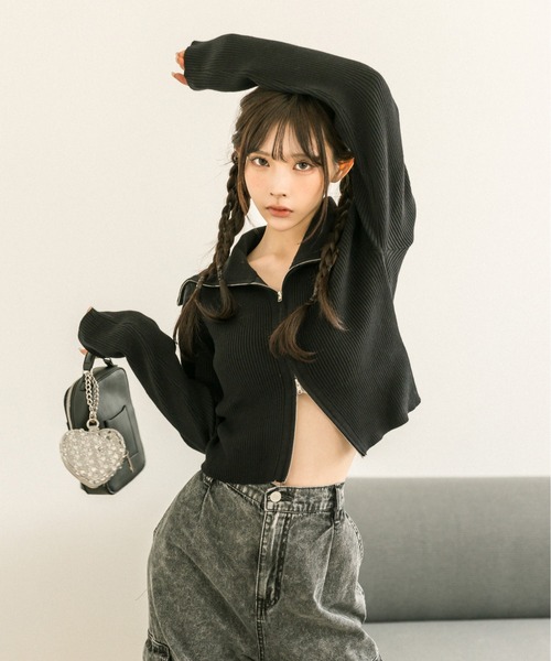 OLIVE des OLIVE（オリーブデオリーブ） 長袖ニット FREE ブラック レディース : ZOZOTOWN Yahoo!店 - 通販 - Yahoo!ショッピング