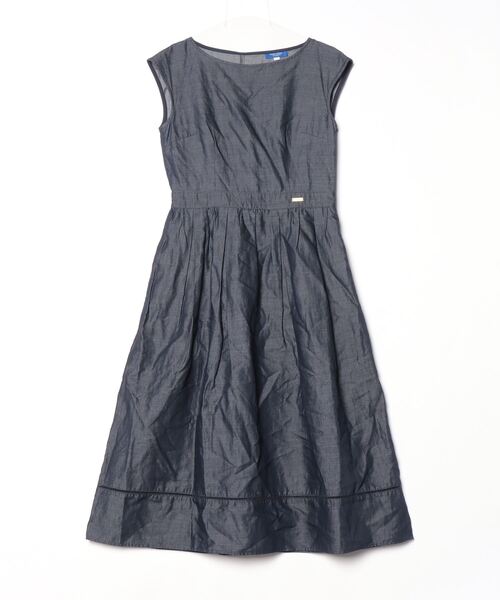 BLUE LABEL CRESTBRIDGE 「BLUE CRESTBRIDGE」 ノースリーブワンピース 38 ダークネイビー レディース : ZOZOTOWN Yahoo!店 - 通販 ...