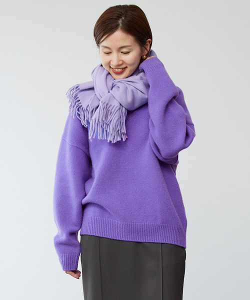 Yahoo!オークション - 「IENA」 Vネックニット - ブラウン レディース