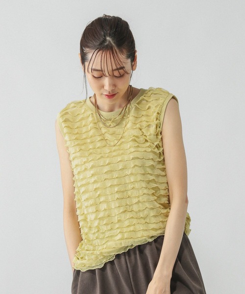 GLOBAL WORK tシャツ ティアードフリルノースリーブ/577912 レディース : ZOZOTOWN Yahoo!店 - 通販 - Yahoo!ショッピング