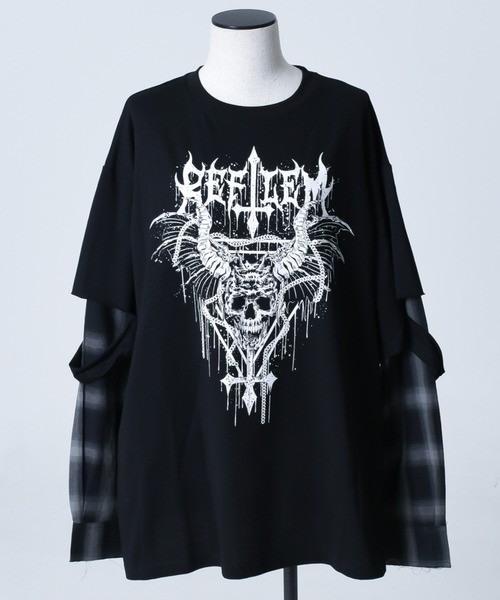 REFLEM 「REFLEM」 長袖カットソー FREE ブラック×グレー レディース : ZOZOTOWN Yahoo!店 - 通販 - Yahoo!ショッピング