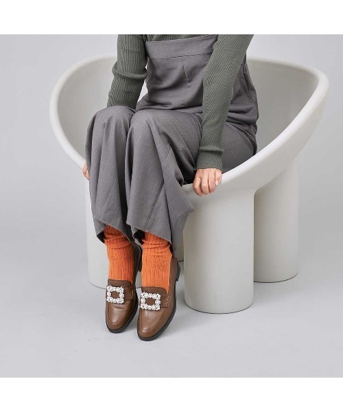 carino（カリーノ） ローファー ビジューバックルローファー