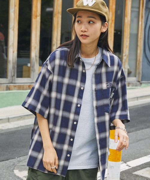 MONO-MART 「MONO-MART」 「retock's」半袖シャツ L ブルー メンズ : ZOZOTOWN Yahoo!店 - 通販 ...