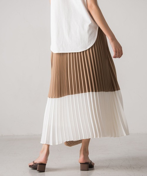 Yahoo!オークション - 「socolla」 プリーツスカート M イエロー レデ...