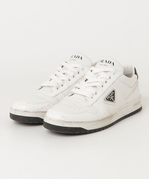 PRADA 「PRADA」 ローカットスニーカー 37.5 ホワイト レディース : ZOZOTOWN Yahoo!店 - 通販 - Yahoo!ショッピング