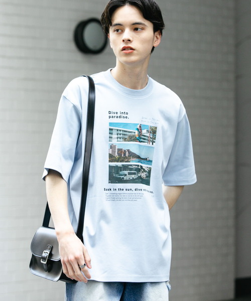 SENSE OF PLACE by URBAN RESEARCH tシャツ Cityscape photo Short-Sleeve T-shirts メンズ : ZOZOTOWN Yahoo ...