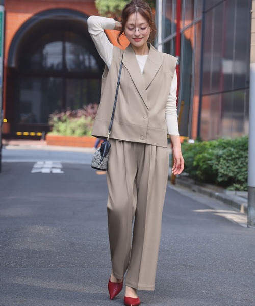 ELFRANK セットアップ 「2025AW」セットアップ テーラードベスト ジレ