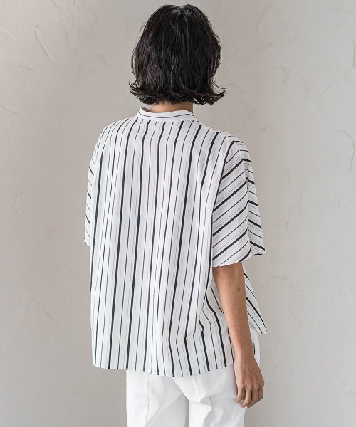 la.f（ラ・エフ） ブラウス シャツ 半袖ストライプブラウス「洗濯機