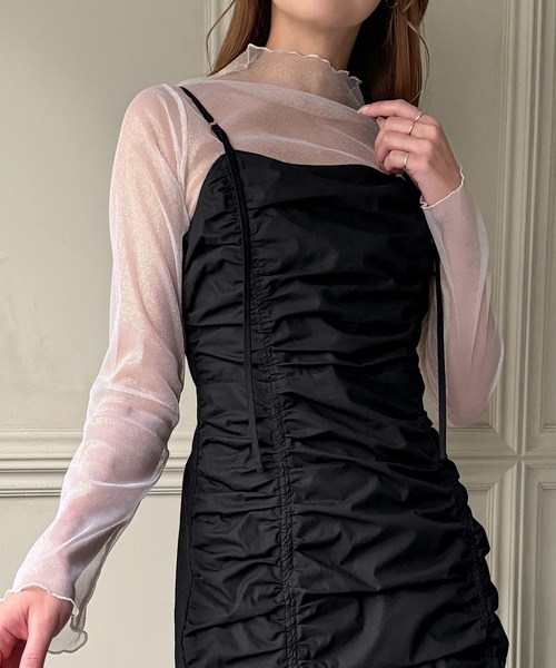 Yahoo!オークション - 「JUNOAH」 キャミソールワンピース LARGE カー...