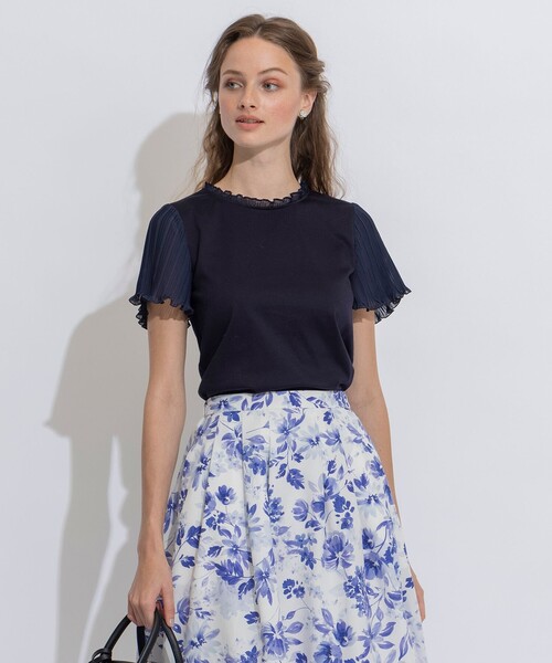 「TOCCA」 半袖カットソー MEDIUM ネイビー レディース : 86049083 : ZOZOTOWN Yahoo!店 - 通販 - Yahoo!ショッピング