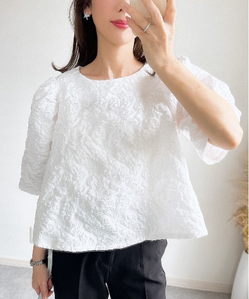 &. NOSTALGIA 「&. NOSTALGIA」 半袖ブラウス M ホワイト レディース : ZOZOTOWN Yahoo!店 - 通販 - Yahoo!ショッピング