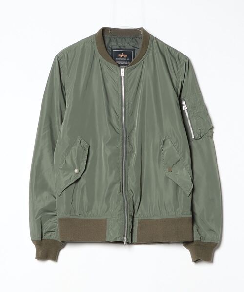 Alpha Industries 「ALPHA」 ジップアップブルゾン「IDEAコラボ」 M グリーン メンズ : ZOZOTOWN Yahoo!店 - 通販 - Yahoo!ショッピング