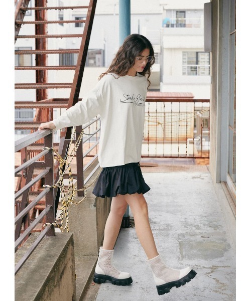 COEL（コエル） スカート シャーリングバルーンミニスカート