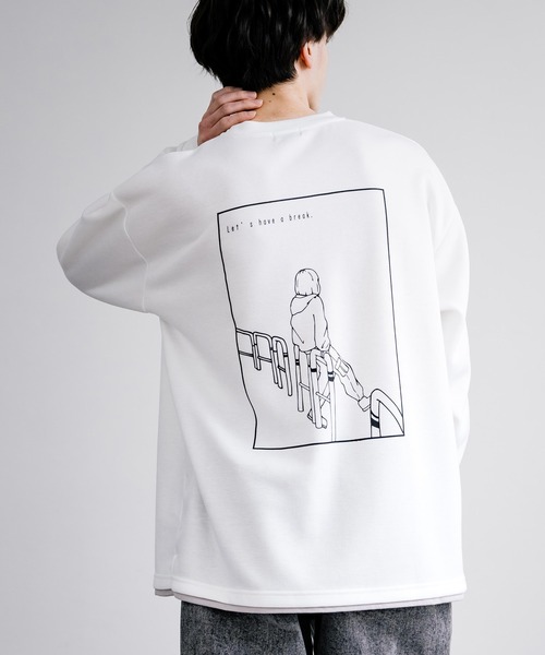 Rocky Monroe 「Rocky Monroe」 「Contribe」長袖Tシャツ L ライトグレー メンズ : ZOZOTOWN Yahoo!店 - 通販 - Yahoo!ショッピング