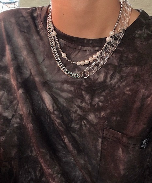 WESTBOY（ウエストボーイ） ネックレス 「WB ORIGINALS」Combination Chain Necklace(50cm ...
