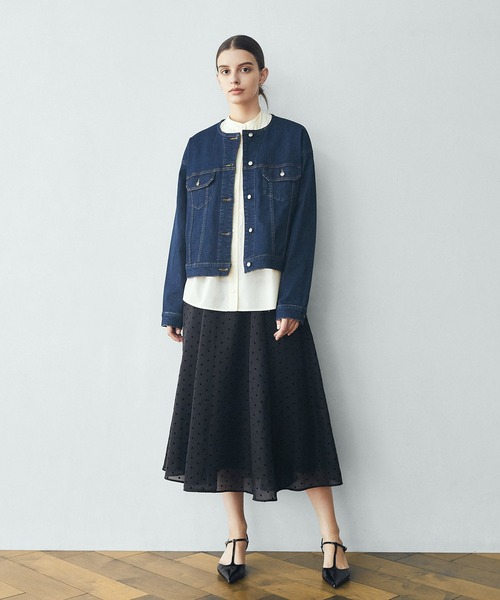 LE SOUK HOLIDAY デニムジャケット gジャン 「2025年春夏」ノーカラーデニムジャケット レディース : ZOZOTOWN Yahoo!店 - 通販 - Yahoo!ショッピング