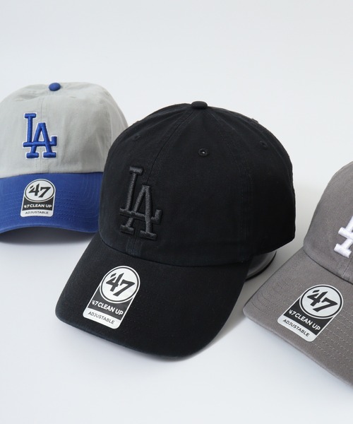 47（フォーティーセブン） キャップ 帽子 MLB公認 ’47BRAND CLEAN UP CAP クリーナップキャップ BBCAP LA ...