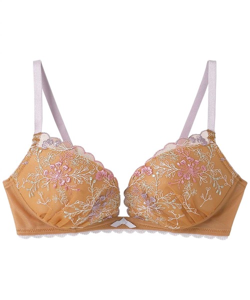AMPHI(ワコール) ブラジャー AMPHI「ノンワイヤー寄せる」草花×エンブロイダリーレース ブラジャー D-Ecup : ZOZOTOWN Yahoo!店 - 通販 - Yahoo!ショッピング