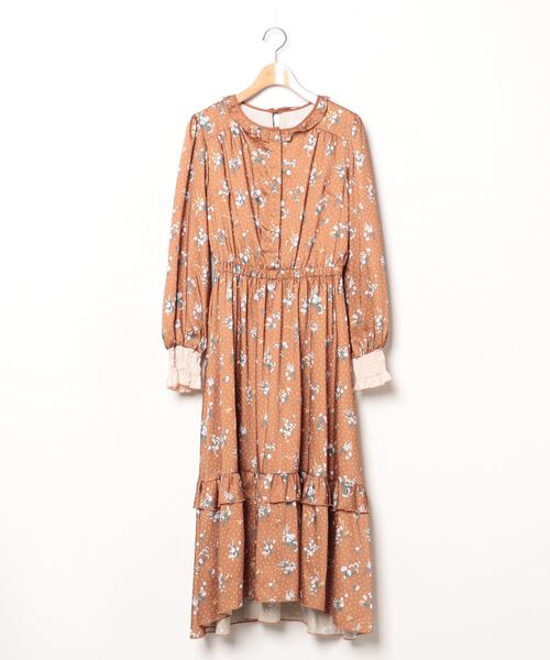 Chesty 「Chesty」 長袖ワンピース 0 ブラウン レディース : ZOZOTOWN Yahoo!店 - 通販 - Yahoo!ショッピング