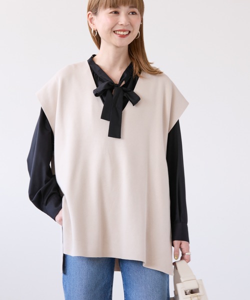 AMERICAN HOLIC 「AMERICAN HOLIC」 ニットベスト FREE グレイッシュベージュ レディース : ZOZOTOWN Yahoo!店 - 通販 - Yahoo!ショッピング