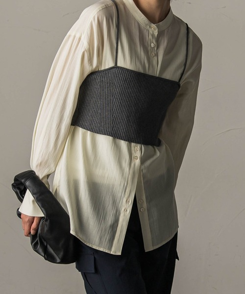 MAYSON GREY（メイソングレイ） ブラウス シャツ ほんのりシアーカラーシャツ レディース : ZOZOTOWN Yahoo!店 - 通販 - Yahoo!ショッピング