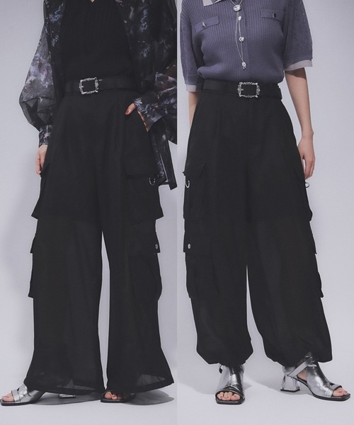 HARE カーゴパンツ 2WAYシアーデザインカーゴパンツ(HARE) レディース : ZOZOTOWN Yahoo!店 - 通販 - Yahoo!ショッピング